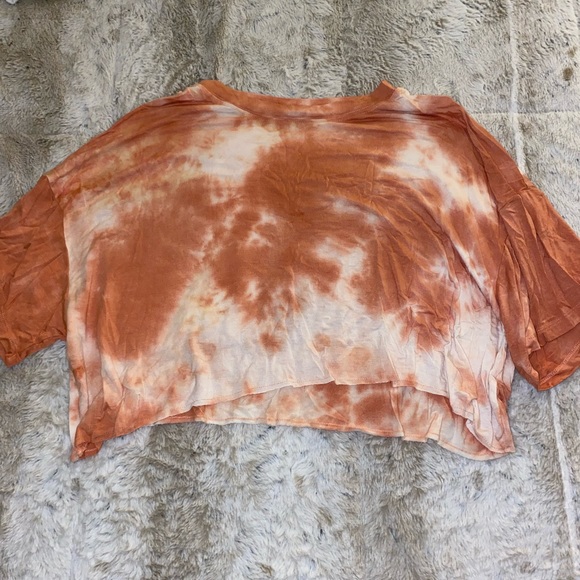 Wst Cst | Tops | Wst Cst Blake Soft Cropped Tee In Tyedye Orange | Poshmark